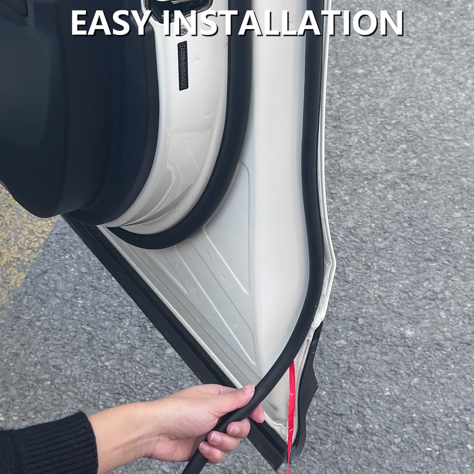 Universal D-Shape Car Door Seal Strip Moulding Trim Rubber Edge ...