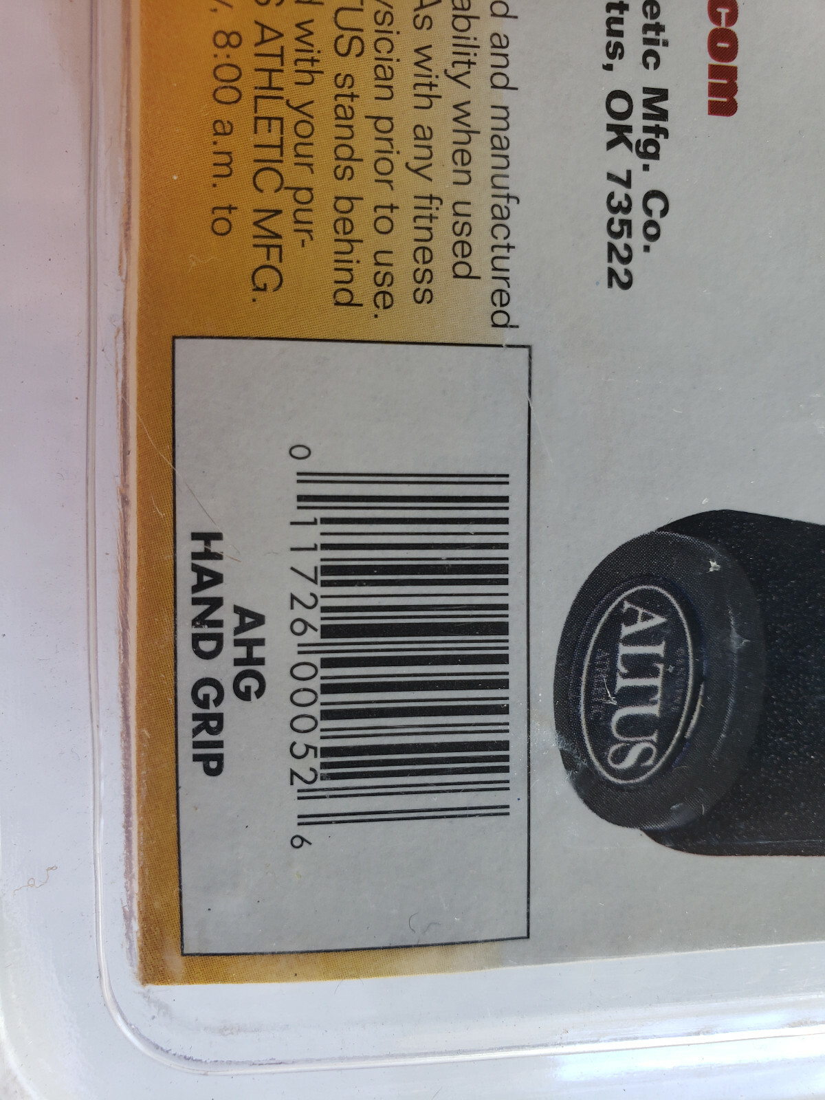 Rare Set of 2 Genuine ALTUS Athletic Hand Grip /Grippers Medium ...