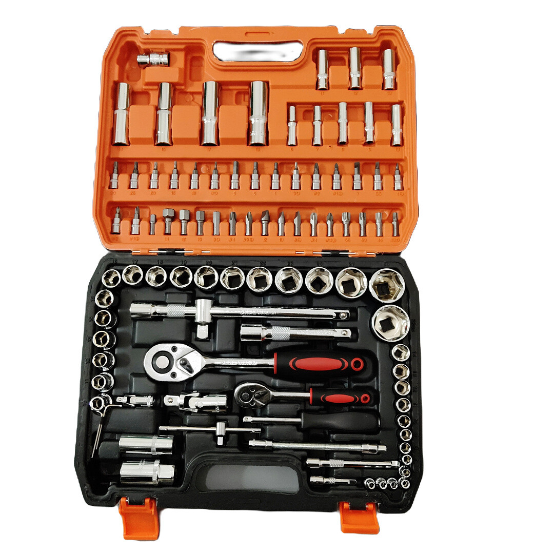 94pcs Mechanics Spanner Wrench & Socket Set Tool Kit Car Auto Repairing ...