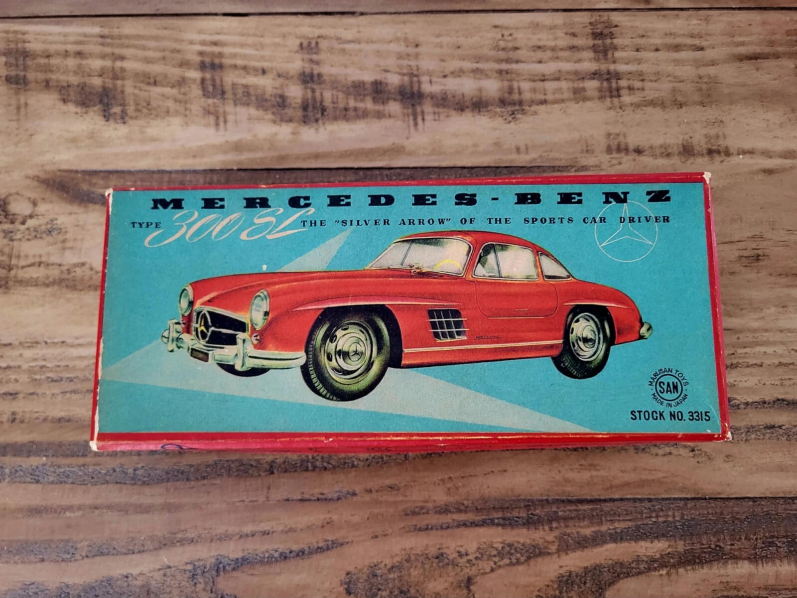 Vintage Japan Tin Friction Marusan No. 3315 Mercedes Benz 300SL Car ...