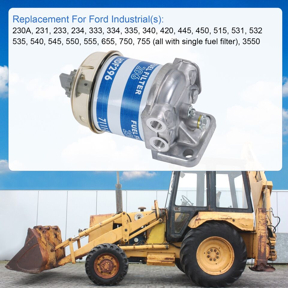 Fuel Filter Assembly Fits Ford Tractor 3600 4600 5600 7000 7600 ...