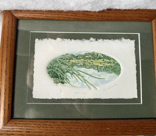 Eric Bealer “Peeper Dew” Color Wood Etching , Made during early in his ...