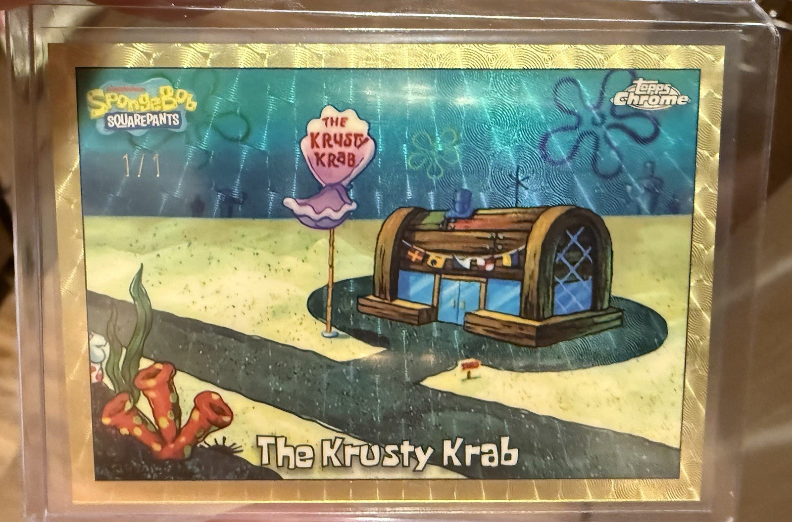 2025 Topps Chrome SpongeBob The Krusty Krab Superfractor 1/1 | eBay