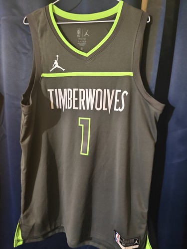 Nike Jordan Minn Timberwolves Anthony Edwards Swingman Jersey Sz XL ...