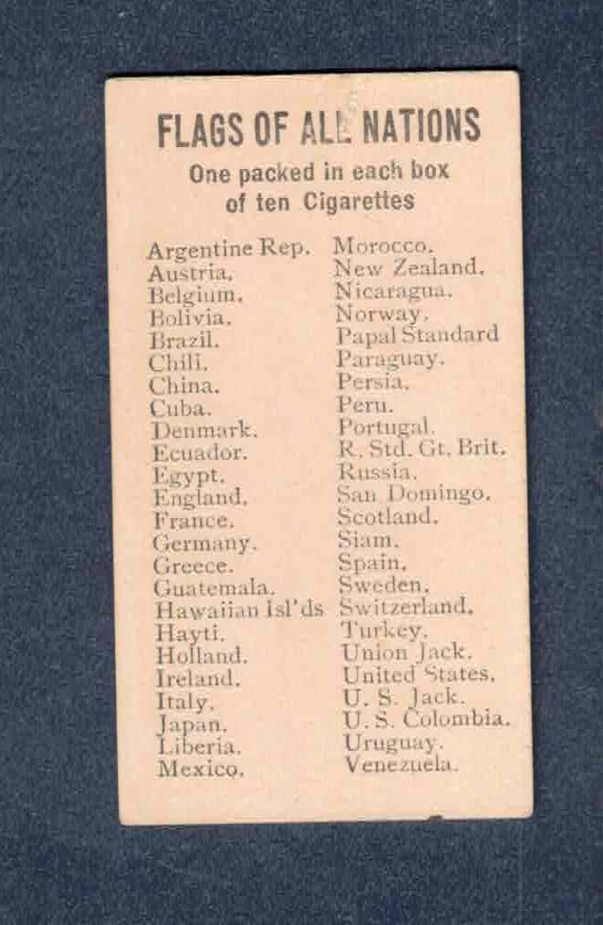 PERU 1887 N9 Allen & Ginter Flags Of All Nations BLOCK BACK | eBay