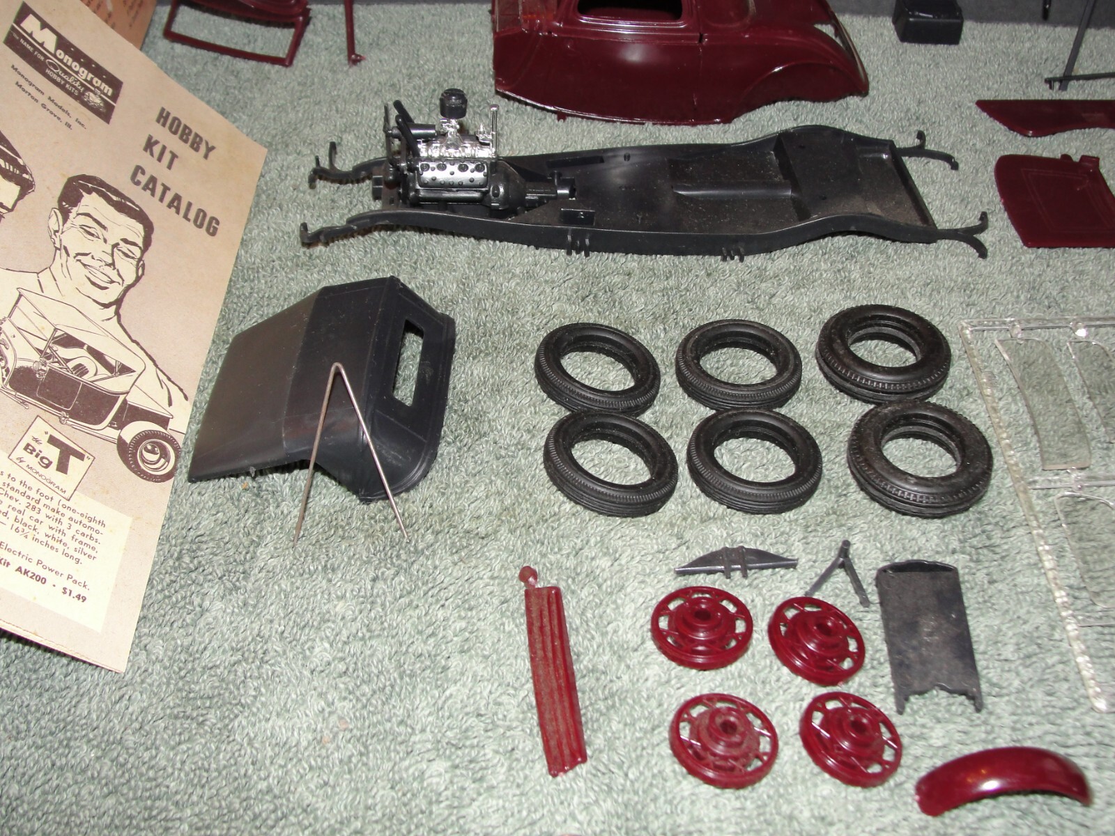 1962 Monogram 1934 Ford Coupe/Convertible Customizing 1:24 Scale Model ...