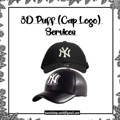 Custom 3D Puff Cap Logo Embroidery Digitizing Service | High-Quality ...