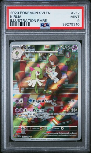 2023 POKEMON SVI EN-SCARLET & VIOLET ILLUSTRATION RARE #212 KIRLIA PSA ...