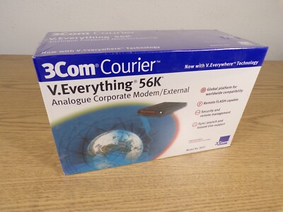 3Com Courier V.Everything 56K Analogue Corporate Modem, model 3453 | eBay