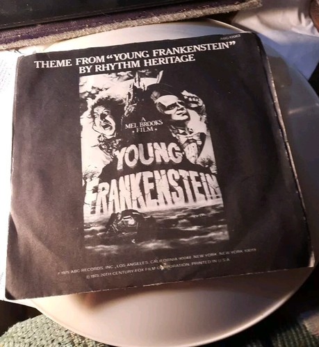 Theme from YOUNG FRANKENSTEIN film promo 45 rpm PS by RHYTHM HERITAGE ...