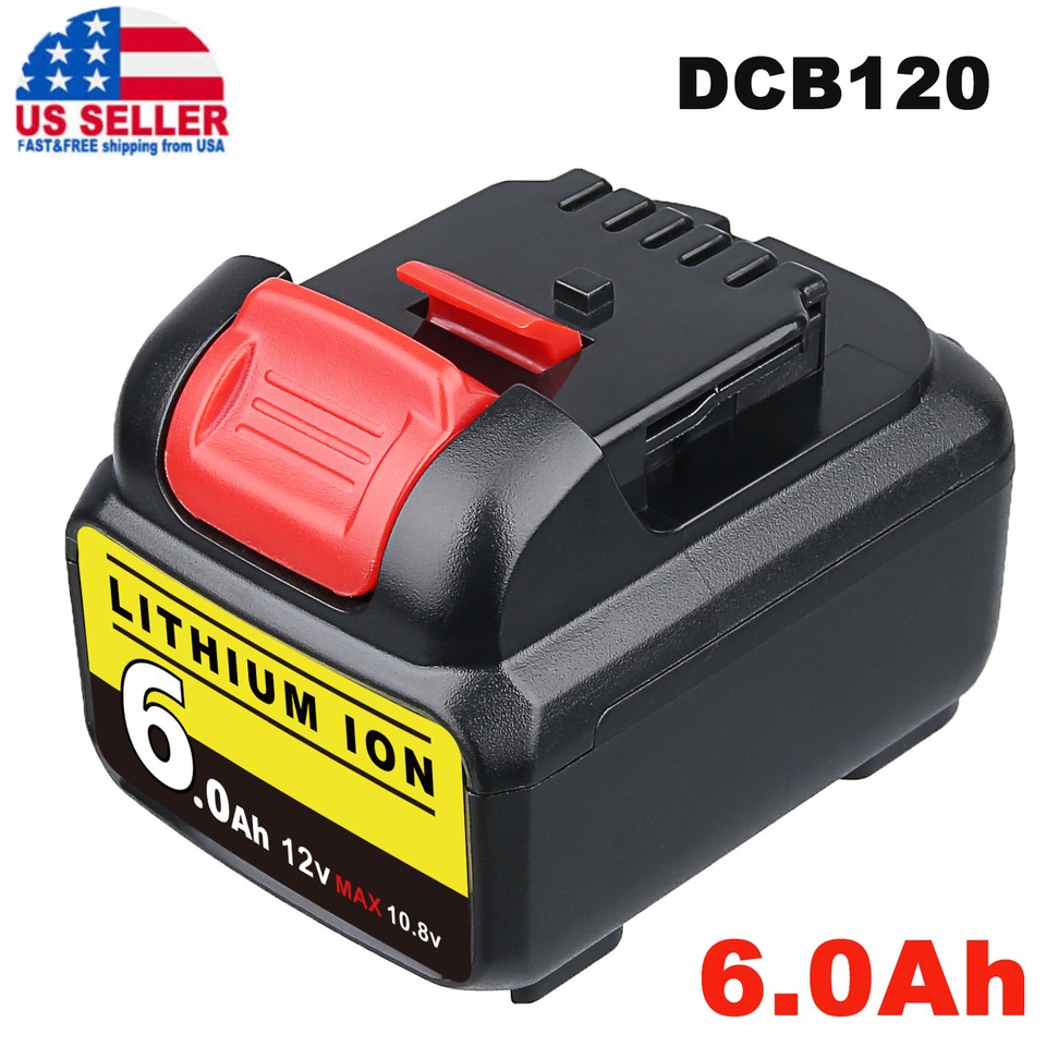 NEWEST 6.0Ah For DEWALT 12 VOLT MAX XR LITHIUM ION DCB120 BATTERY ...
