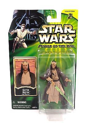 2001 Hasbro Star Wars Power of The Jedi Eeth Koth Action Figure for ...