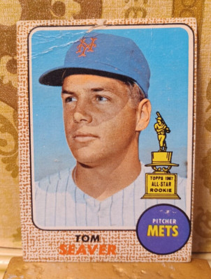 1968 Topps Tom Seaver Rookie All-Star Gold Cup HOF #45 New York Mets | eBay