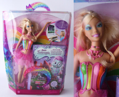 RARE 2006 BARBIE FAIRYTOPIA ELINA DOLL MAGIC OF THE RAINBOW L3905 NEW ...