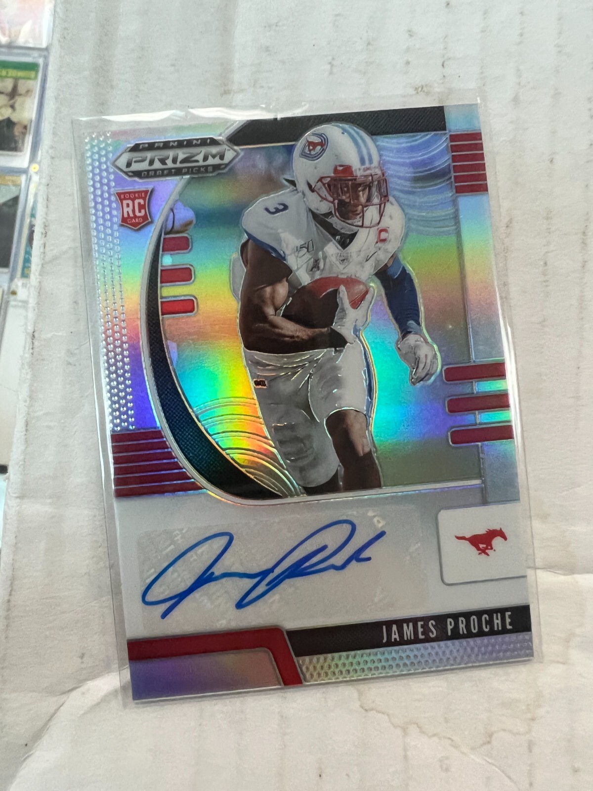 James Proche 2020 Prizm Draft Picks Rookie Auto Silver Prizm Card #232 ...