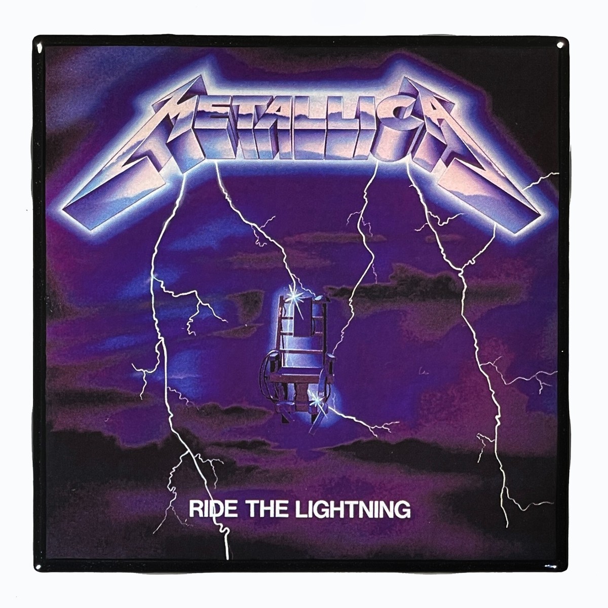 Ride The Lightning Cover Metallica Group Signed Ride The Lightning
