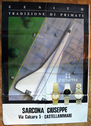 Original Advertising Poster Zenith Watch 80S | eBay