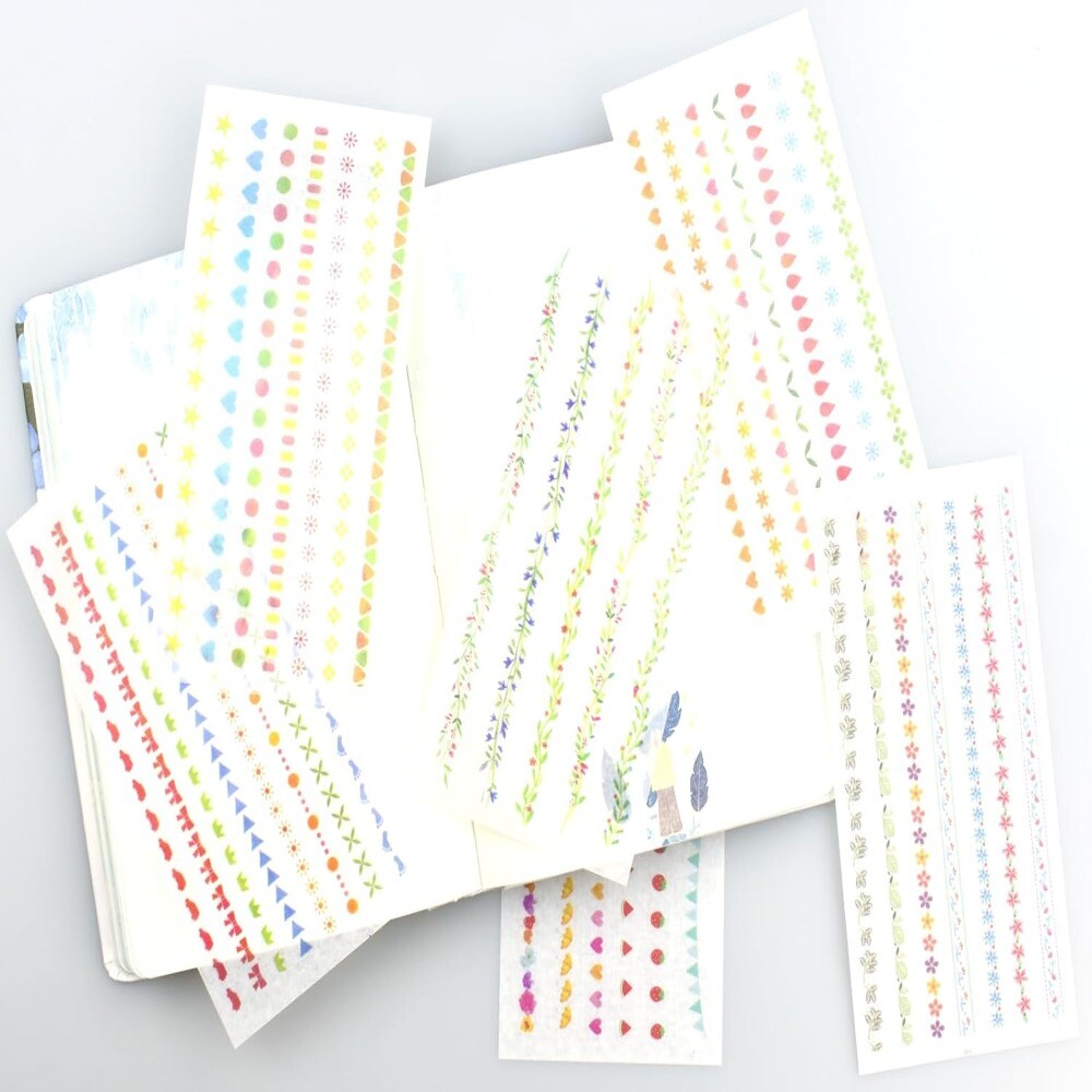 Multicolored Stickers Washi Paper Aesthetic Stickers Cute Stickers for ...