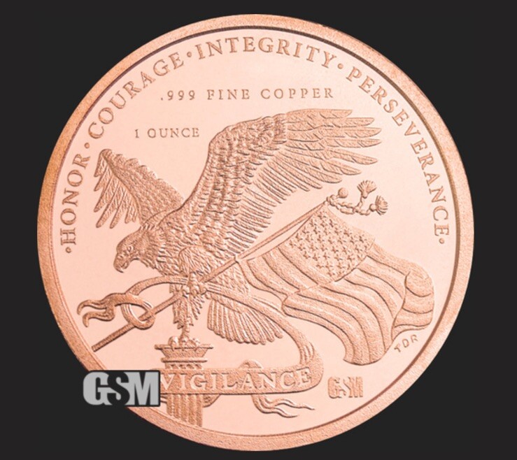 20x 1 AVDP oz President Donald J. Trump Copper Rounds .999 Fine By GSM ...