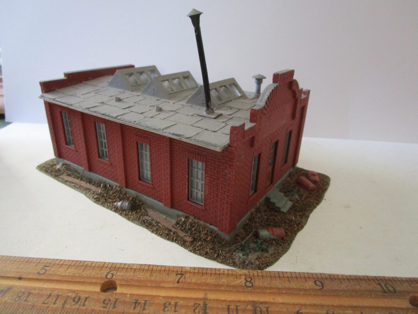 Vintage Built Weathered HO 1/87 Electric Company City Building For ...