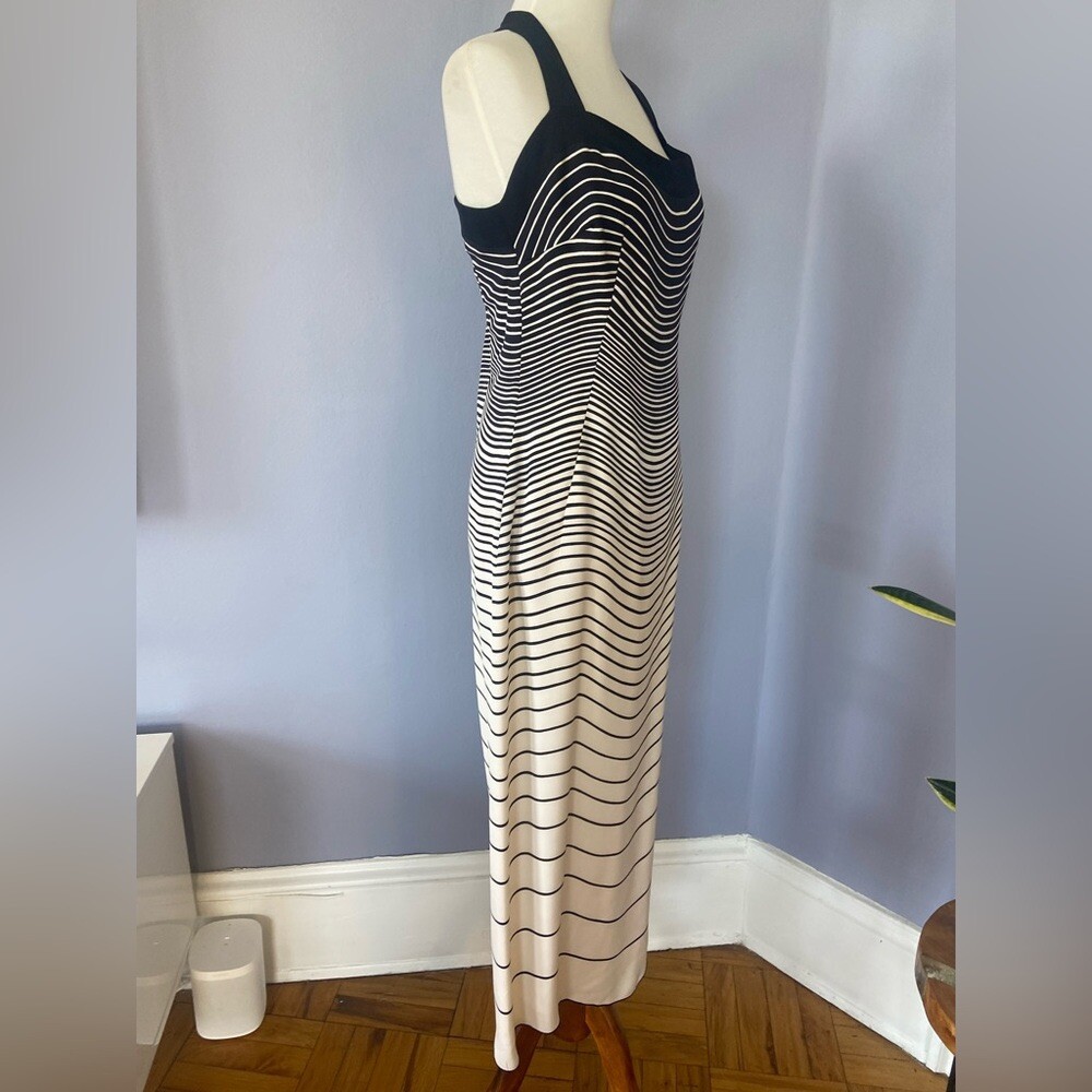 Patricia Rhodes Couture Vintage Black & White Stripe … - Gem