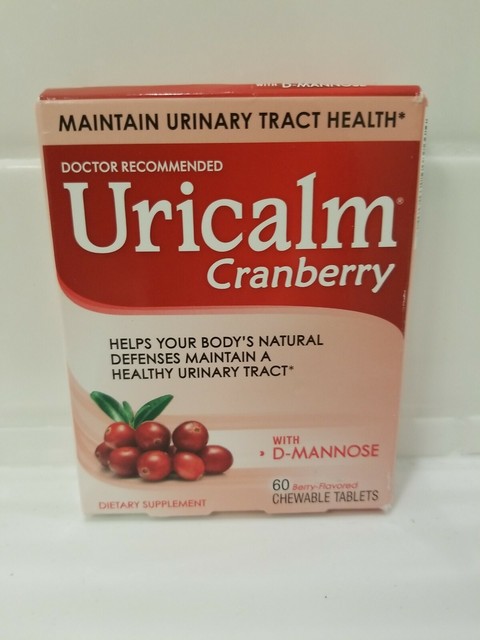 Uricalm Cranberry Plus D-mannose Berry 60 Chewable Tablets X2 for sale ...