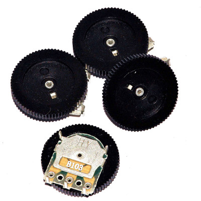 100pcs B103 10K ohm 16*2mm Gear Pulley Wheel Audio Potentiometer | eBay