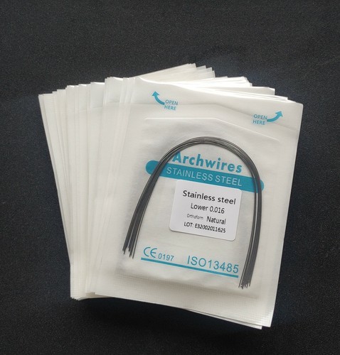 200Pcs Dental Orthodontic Stainless Steel Arch Wires Round Natural Form ...