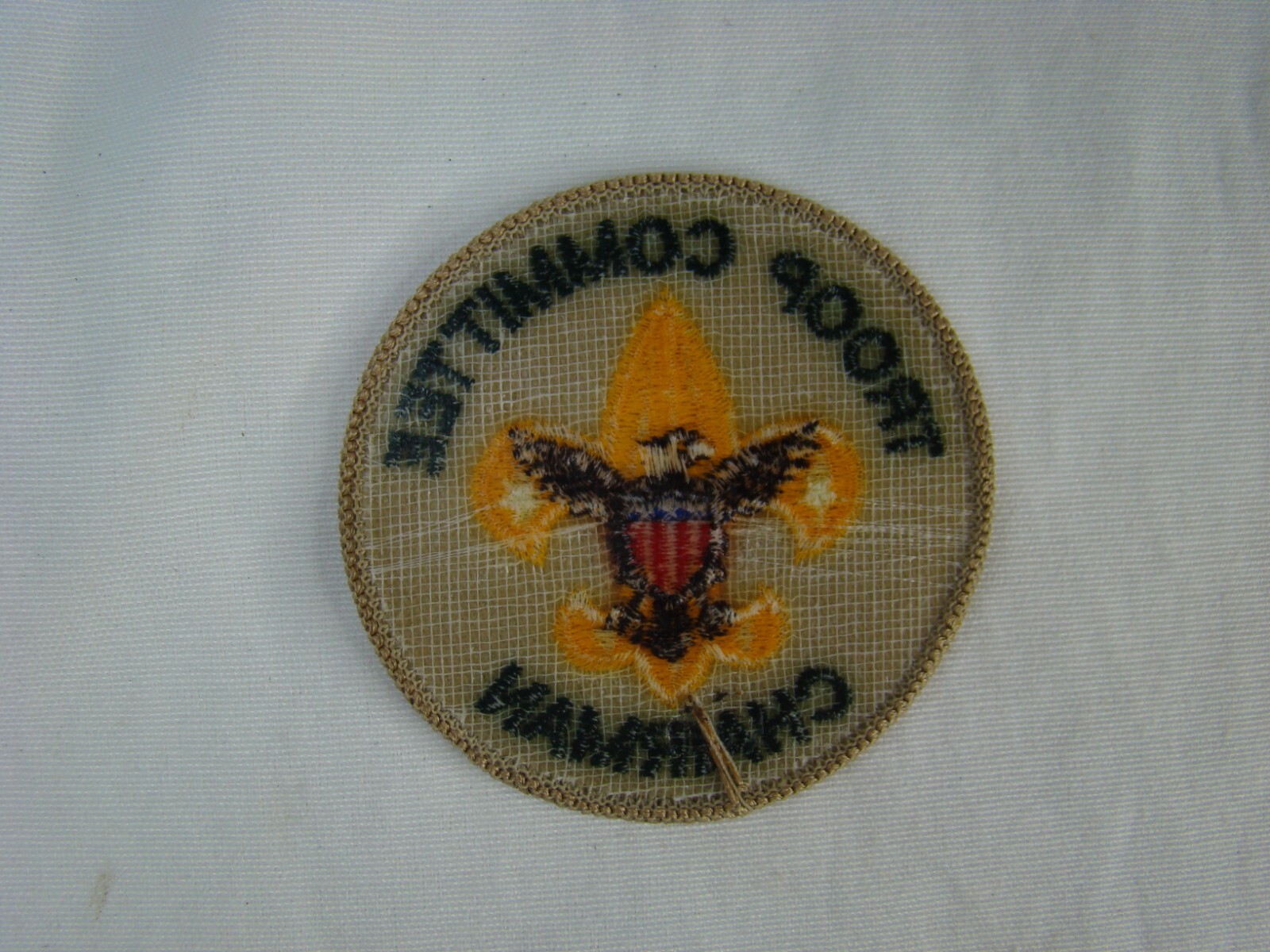 Boy Scout BSA Adult Troop Committee Chairman Tan Uniform Preowned Patch ...