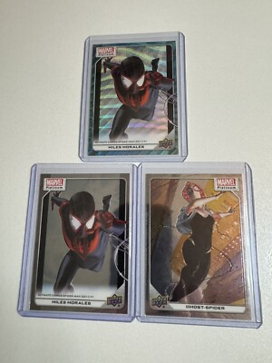 2023 Upper Deck Marvel Platinum Blue Surge Lot Miles Morales Ghost ...