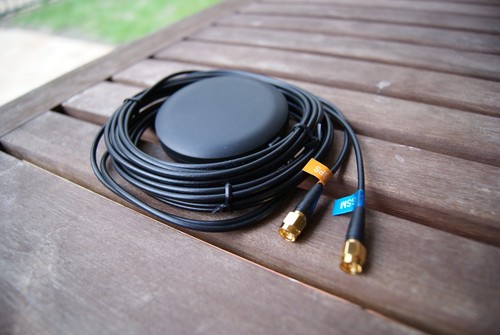 GPS +GSM/3G/4G Combo Antenna SMA Adhesive 3M(Small disc) | eBay Australia