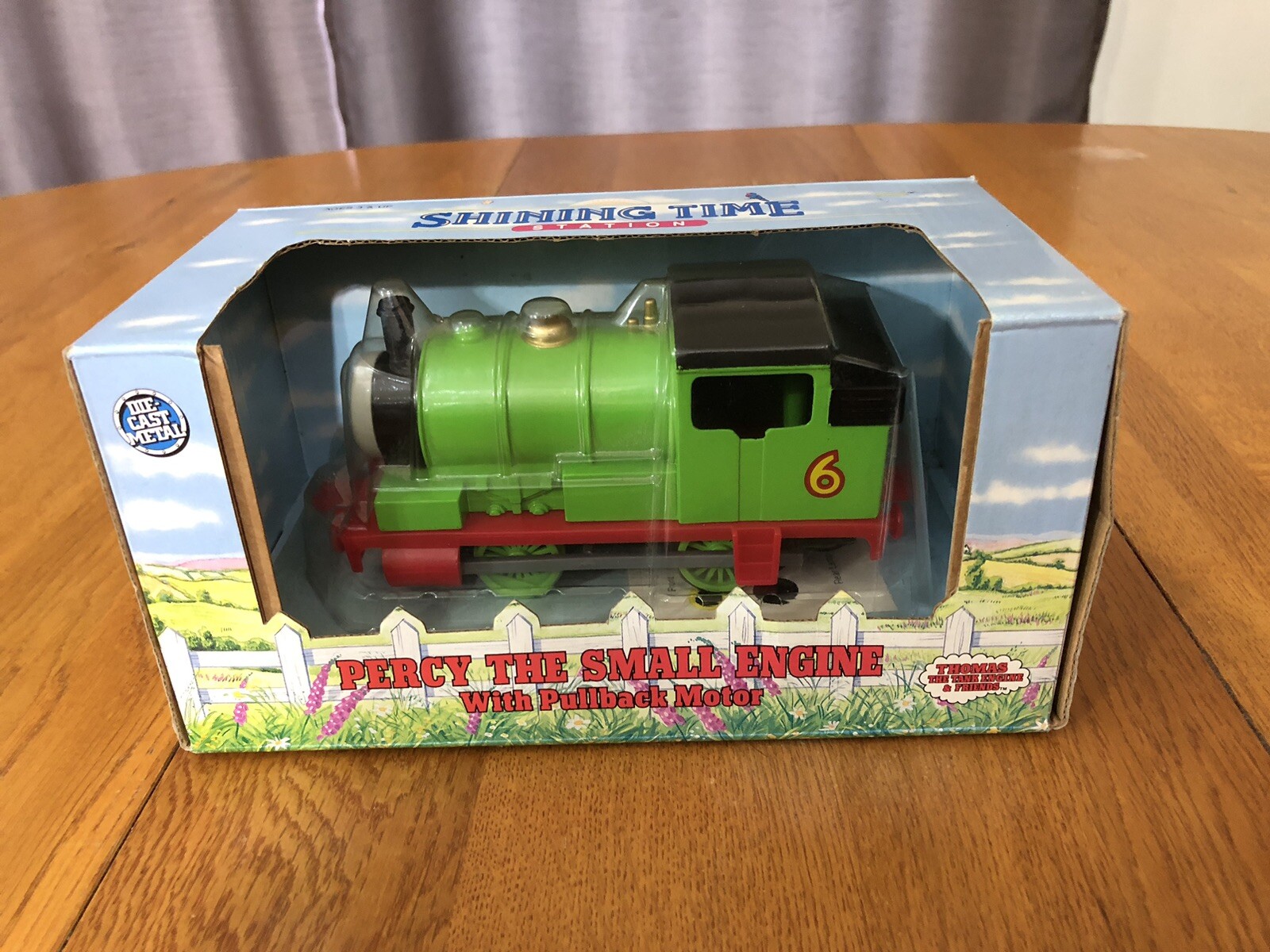 NEW IN BOX 1992 SHINING TIME STATION PERCY TRAIN ENGINE W/PULLBACK ...