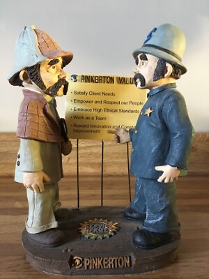 Pinkerton Service Heroes Corp Detective Statuette RARE POLICE ...