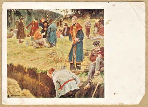 A.Moravov 1930 Soviet Russian postcard DECEMBERISTS IN EXILE | eBay