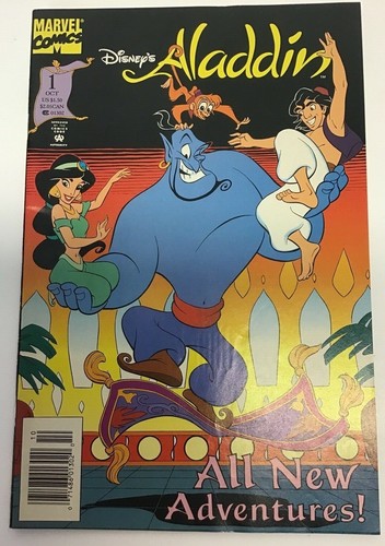 1994 Marvel ALADDIN Comic Book Vol 1 All New Adventures Disney Jasmine ...
