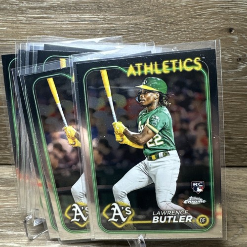 2024 Topps Chrome Lawrence Butler Rookie (13) Card lot (RC) Oakland A's ...