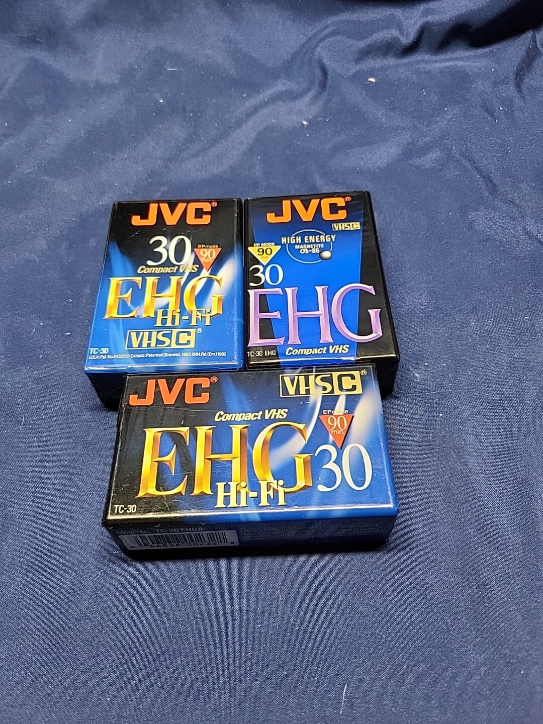 Jvc Vhs-C TC-30 EHG 90 Minute Compact VHS High Energy Tape New Lot Of 3 ...