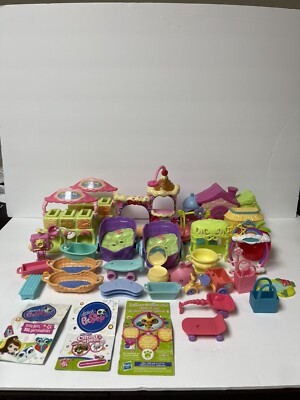 Littlest Pet Shop-Large Accessories Lot,Small Houses,Books-Authentic ...