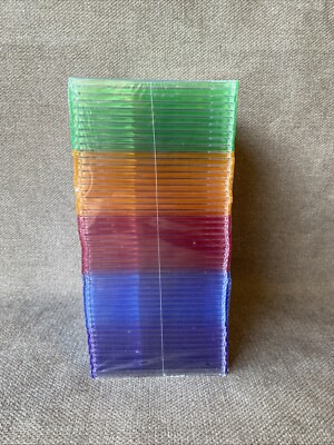 Memorex Slim Jewel Cases for CD/DVD Slim Jewel Cases 50 Pack Multicolor ...