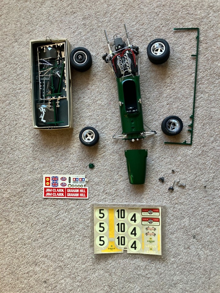 Tamiya 1/12 Lotus 49 Ford F-1 with replacement decals Jim Clark | eBay UK