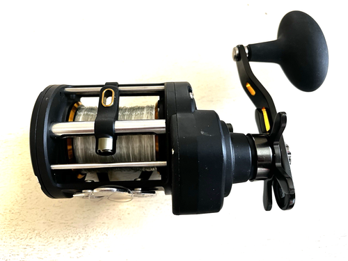 PENN FATHOM II LEVEL WIND REEL, FTHII20LWLH, RARE LEFT HAND RETRIEVE ...