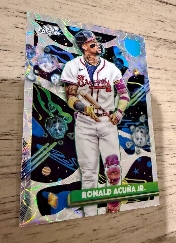 Ronald Acuna Jr. 2025 Topps Cosmic Chrome Nucleus Refractor # 165 ...