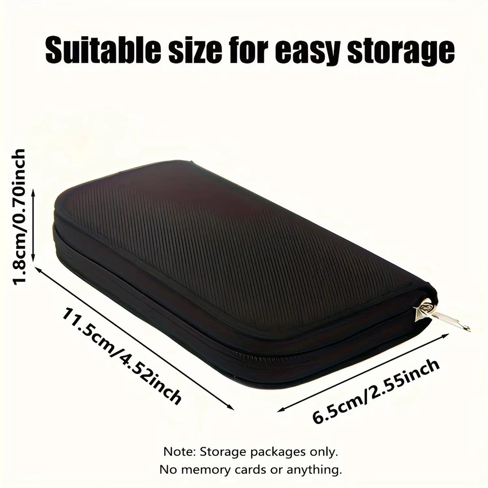 22 Slots Memory Card Carrying Case Holder Pouch for SD SDHC MMC Micro ...