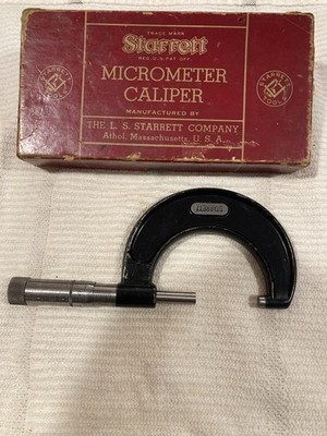 Starrett No. 436. 1-2 Inch Machinist Outside Micrometer | eBay