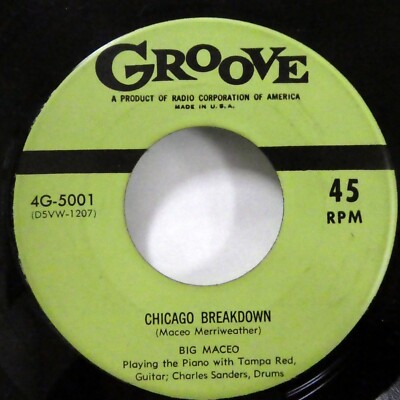 BIG MACEO 45 Chicago Breakdown / Worried Life GROOVE Original VG++ ...