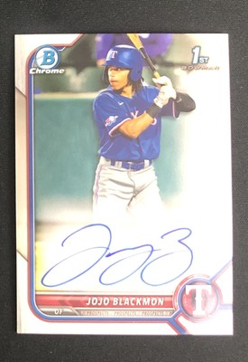 2022 BOWMAN CHROME JOJO BLACKMON 1ST BOWMAN CHROME ROOKIE AUTOGRAPH ...