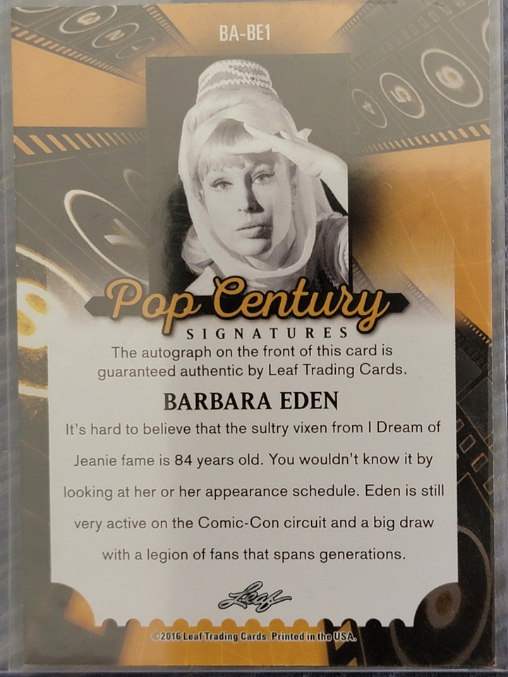 2016 Leaf Pop Century Signatures Barbara Eden Auto | eBay