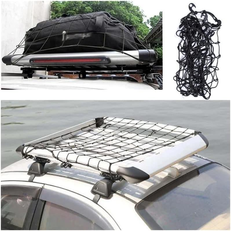 Heavy Duty Bungee Cargo Net Car Roof Top Rack Basket Luggage Bungee Net ...