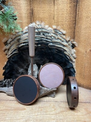 1- 3.25" Flip Pot Anodized Aluminum &Red Slate Turkey Call GREAT FOR ...