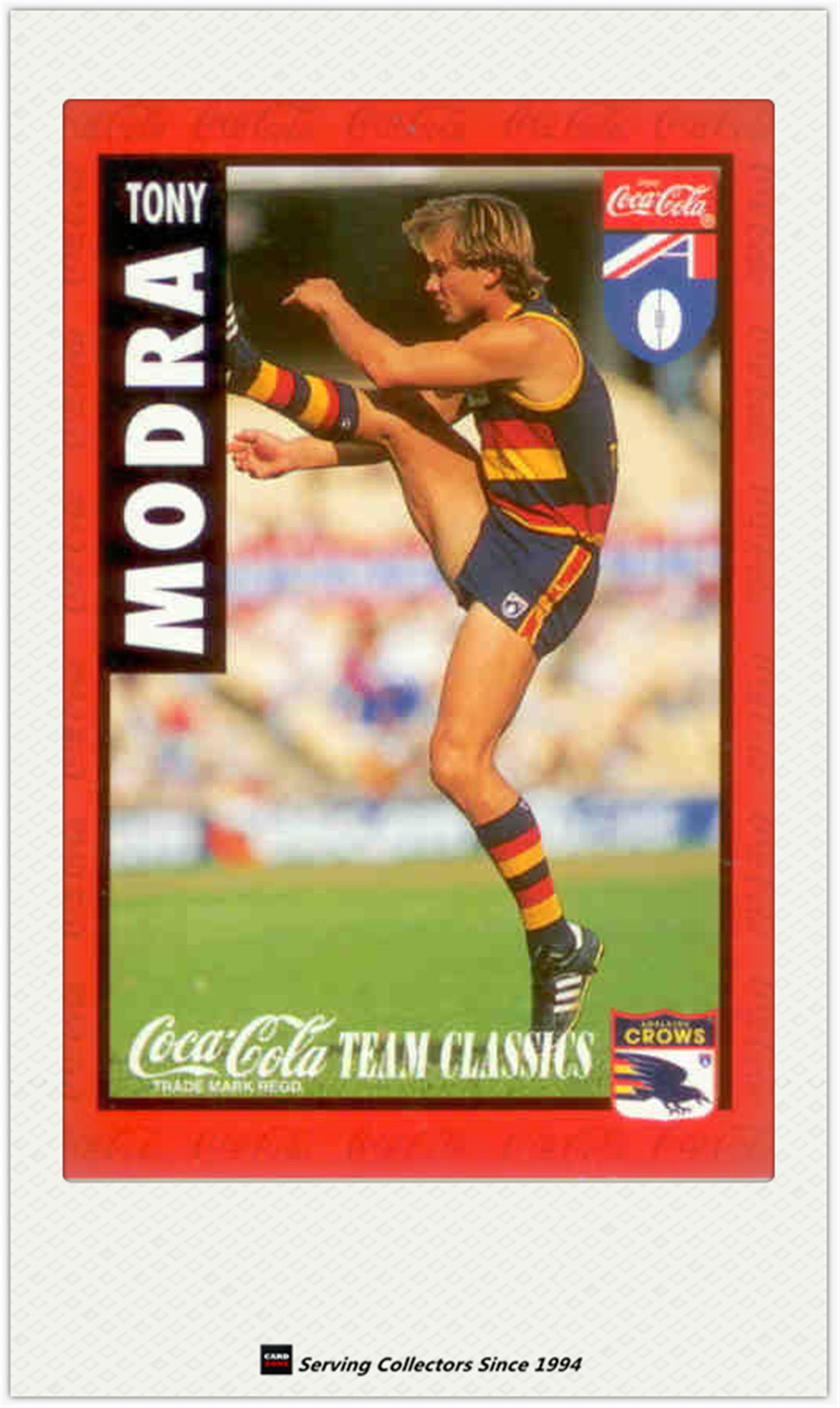 1995 AFL Coca Cola Classics Trading Card No1 Tony Modra (Adelaide) | eBay